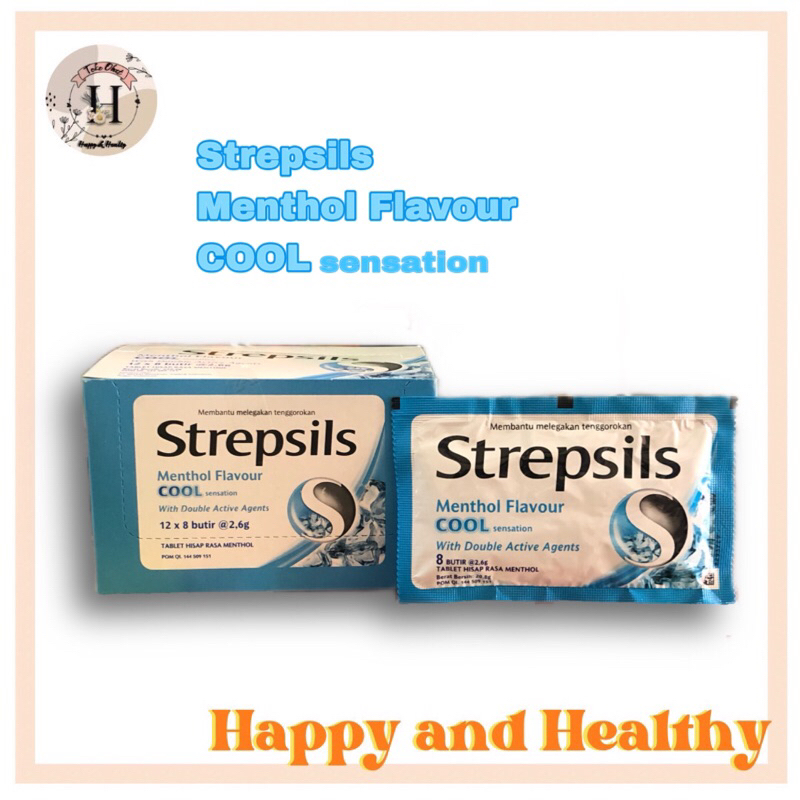 Jual Strepsils Menthol Flavour COOL Sensation | Permen Pelega ...