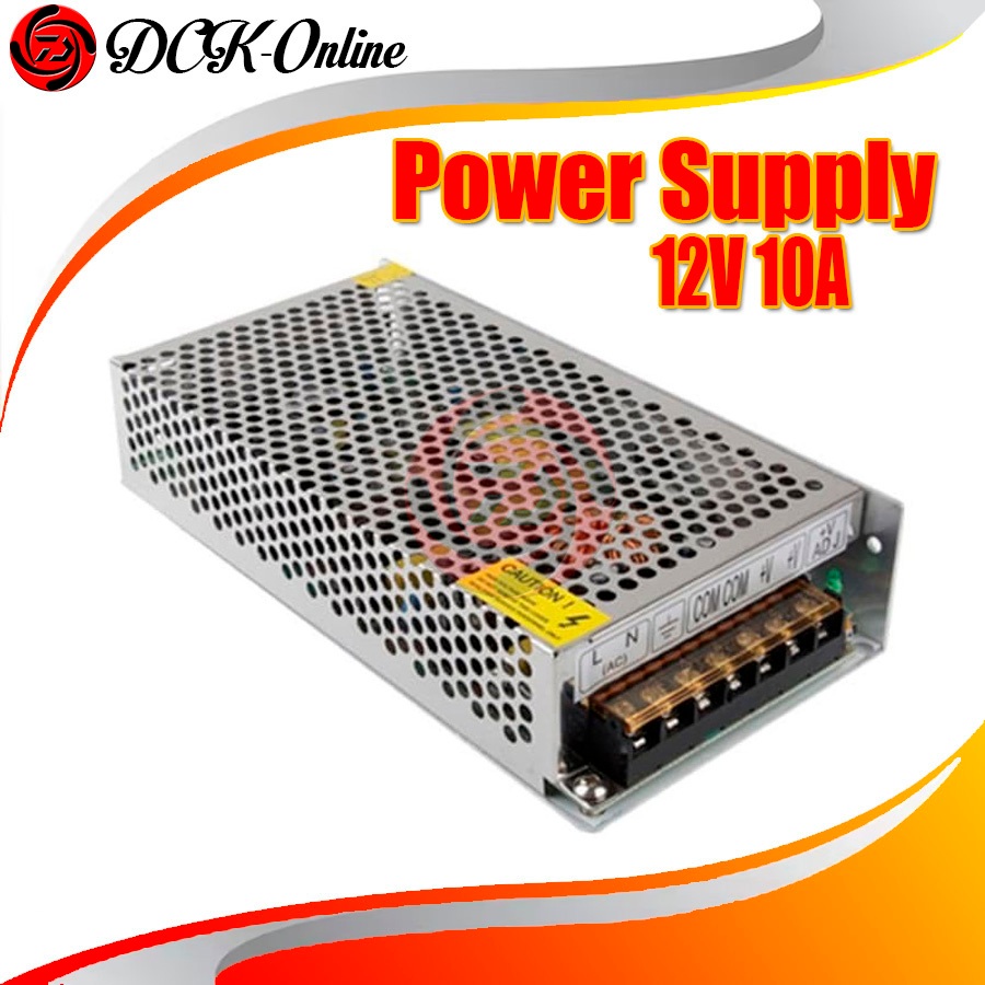 Jual Power Supply 12V 10A Switching Adaptor Jaring DC 12 Volt 10 Ampere CCTV | Shopee Indonesia