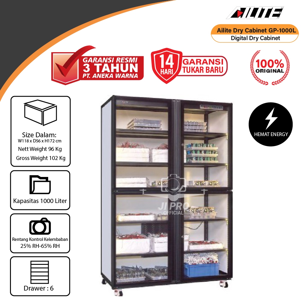 Jual Ailite Dry Cabinet GP-1000L GP1000L - Dry Box 1000L | Shopee Indonesia