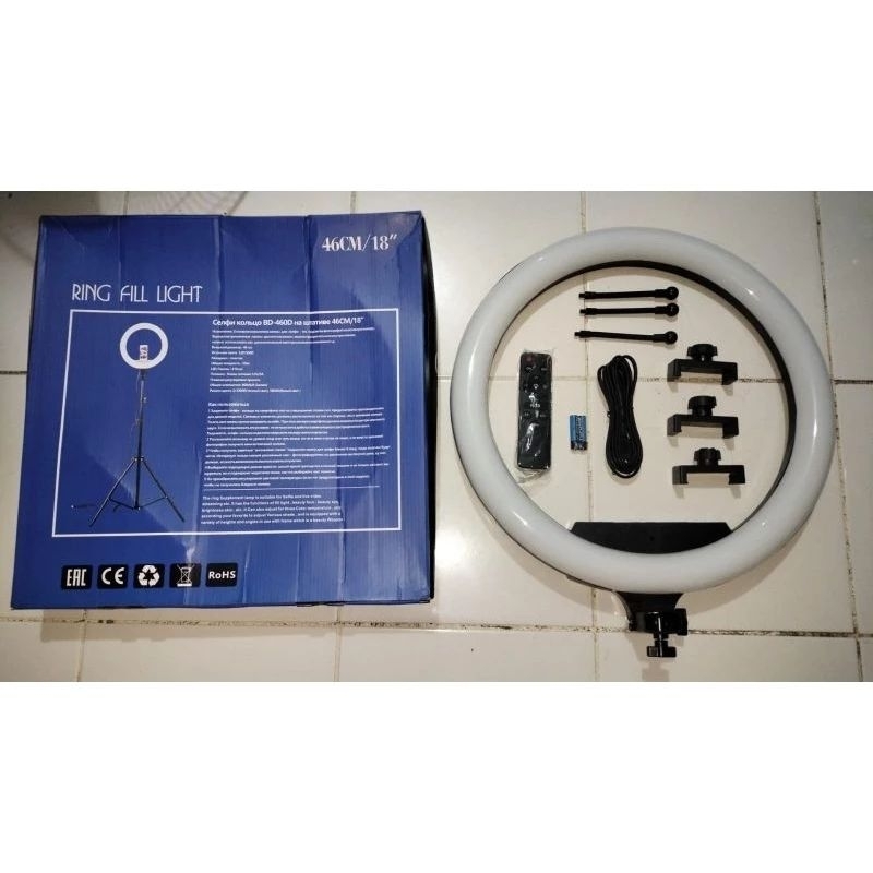 Jual Lampu Ringlight Jumbo Selfie 45cm New Free remote | Shopee Indonesia