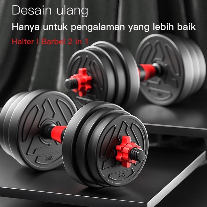 Jual Dumbell Barbell Fitness Set Peralatan 20KG / Alat Angkat Beban / Alat Fitness Rumah ...