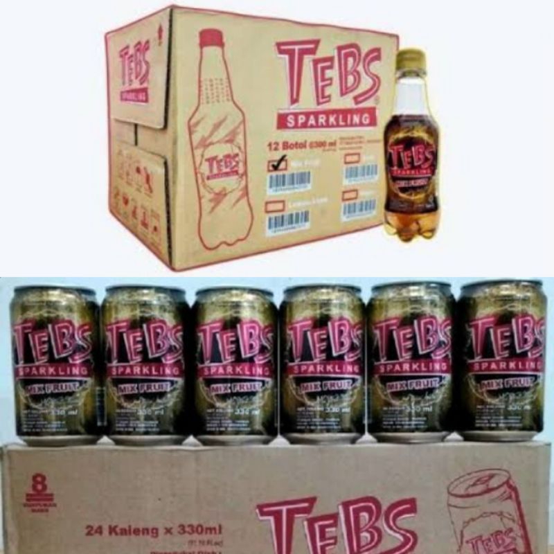 Jual Tebs Botol 300 ml (isi 12 botol) / Tebs Kaleng 330 ml isi 24 ...