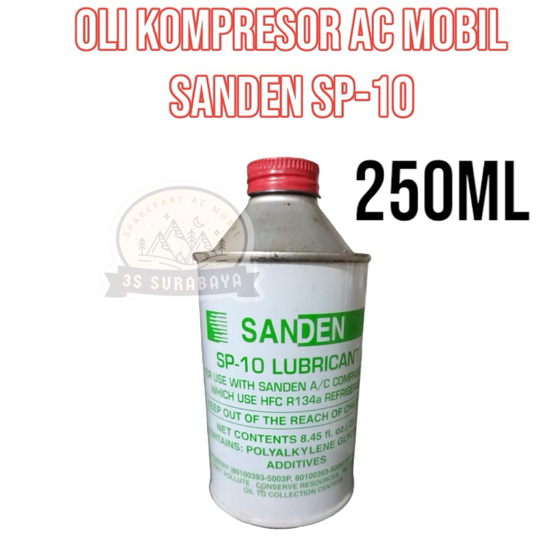 Jual Oli Kompresor Sanden SP 10 kemasan SP10 250ml Ac Mobil Universal ...