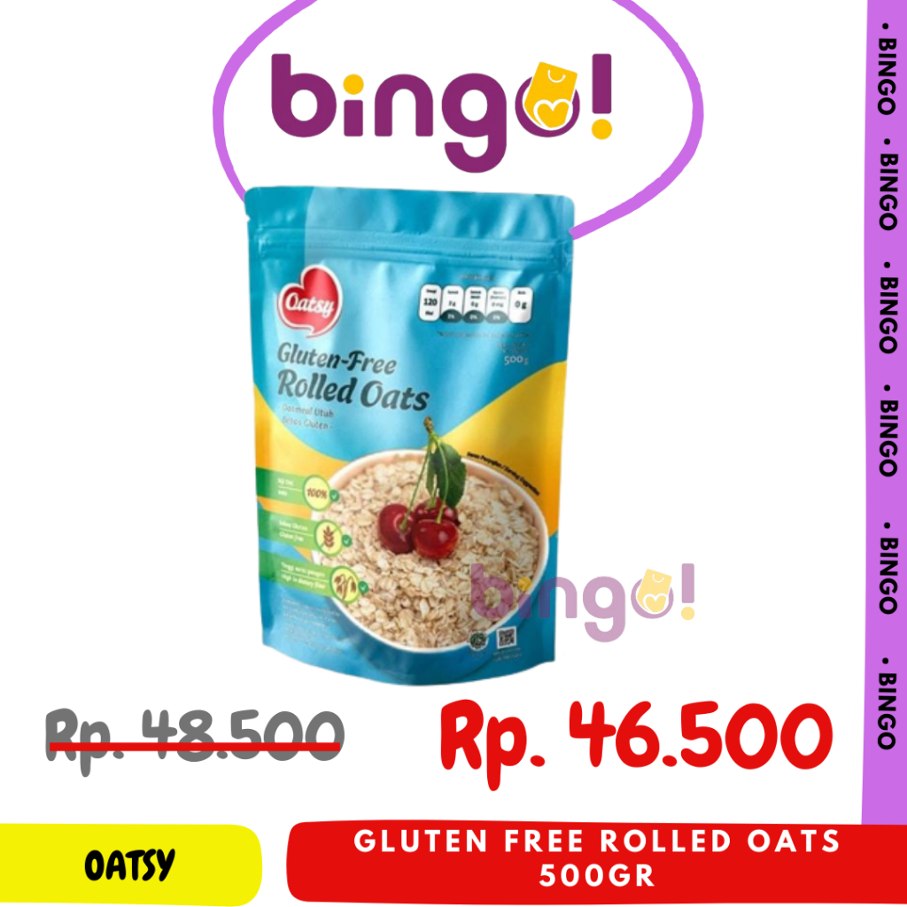 Jual OATSY Gluten Free Rolled Oats 500gr | Shopee Indonesia