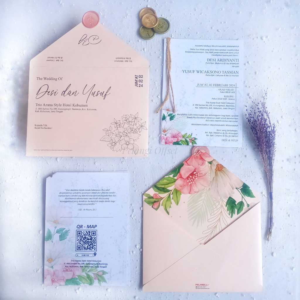 Jual UNDANGAN AMPLOP PINK SEAL WAX STAMP | UNDANGAN SOFTCOVER MEWAH ...
