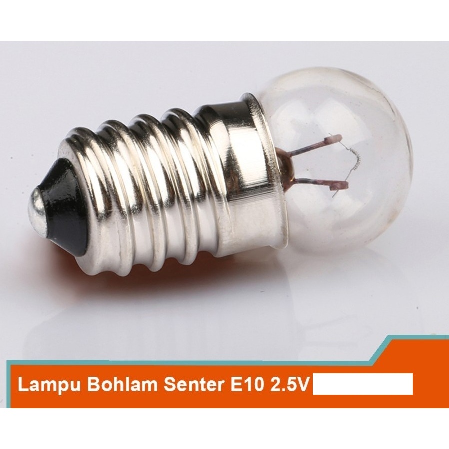 Jual Lampu Bohlam Senter DRAT E10 2.5V 12V kecil MINI praktek anak ...