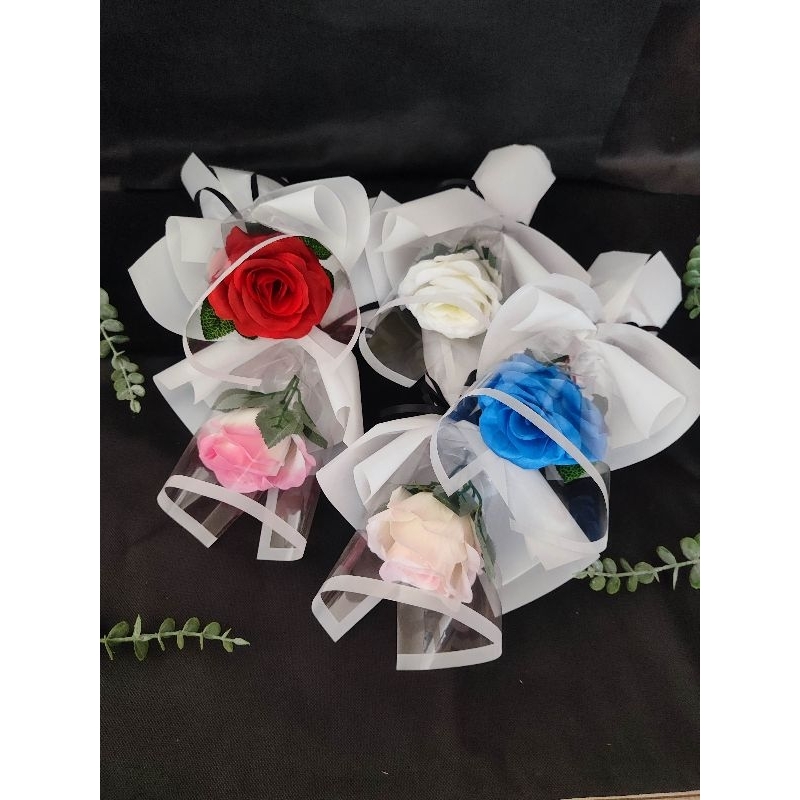 Jual buket bunga mawar single, buket single, single bouquet, mawar ...