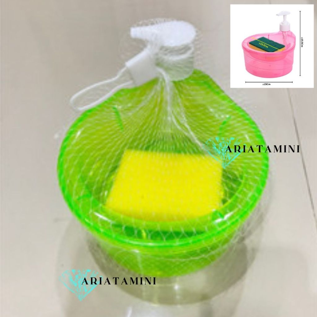 Jual Tempat Sabun Cuci Piring Viral MR.DIY Free Spons / Wadah Sunlight ...