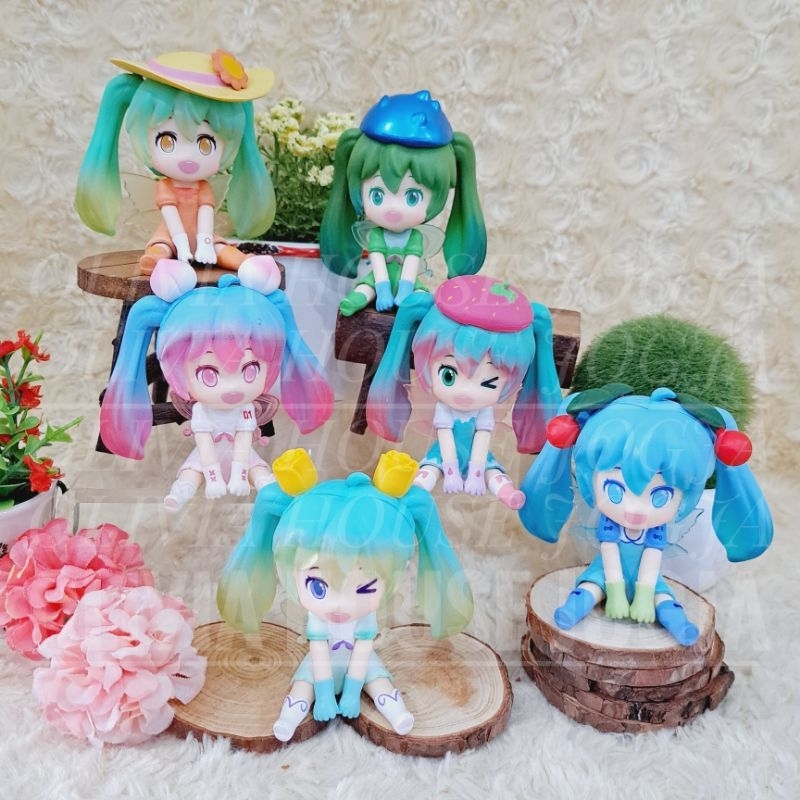 Jual Action Figure Hatsune Miku Satuan Set Mix Cake Topper Figurin ...