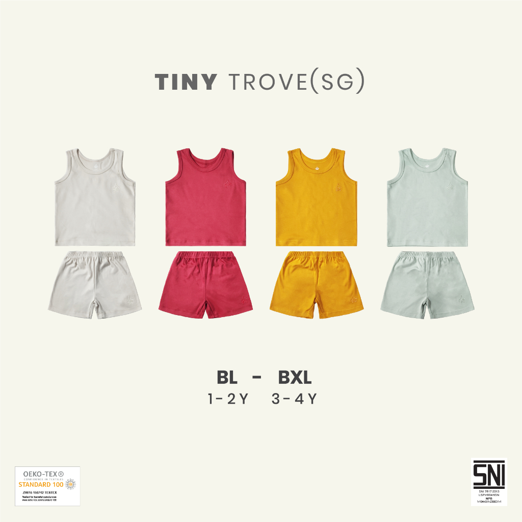 Jual IKAVOU - Tiny Trove Singlet - Setelan Singlet Anak (Unisex) | Shopee Indonesia