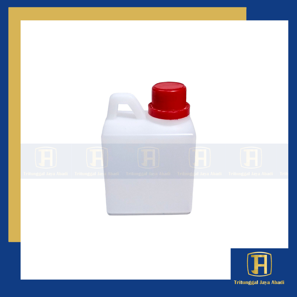 Jual Jerigen 500ml Segel HDPE Natural Mulut Besar Tutup Merah | Shopee ...