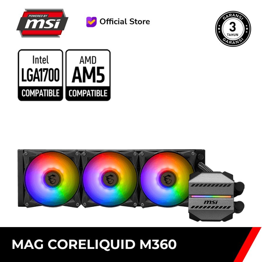Jual MSI MAG CORELIQUID M360 | LIQUID COOLER | AIO | Shopee Indonesia