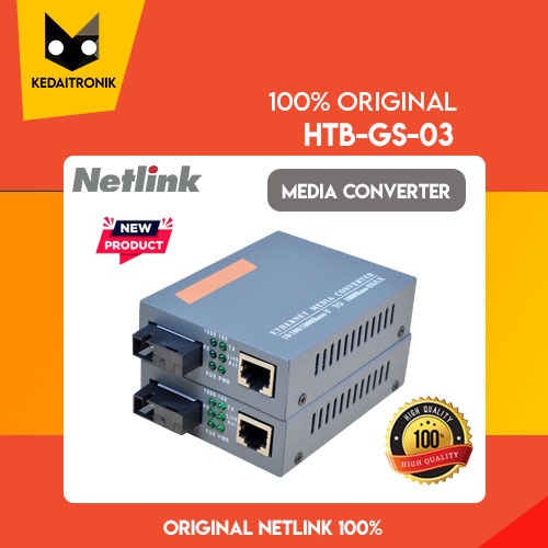 Jual Media Converter NETLINK HTB GS 03 A-B Sepasang AB Gigabit HTB-GS-03 | Shopee Indonesia