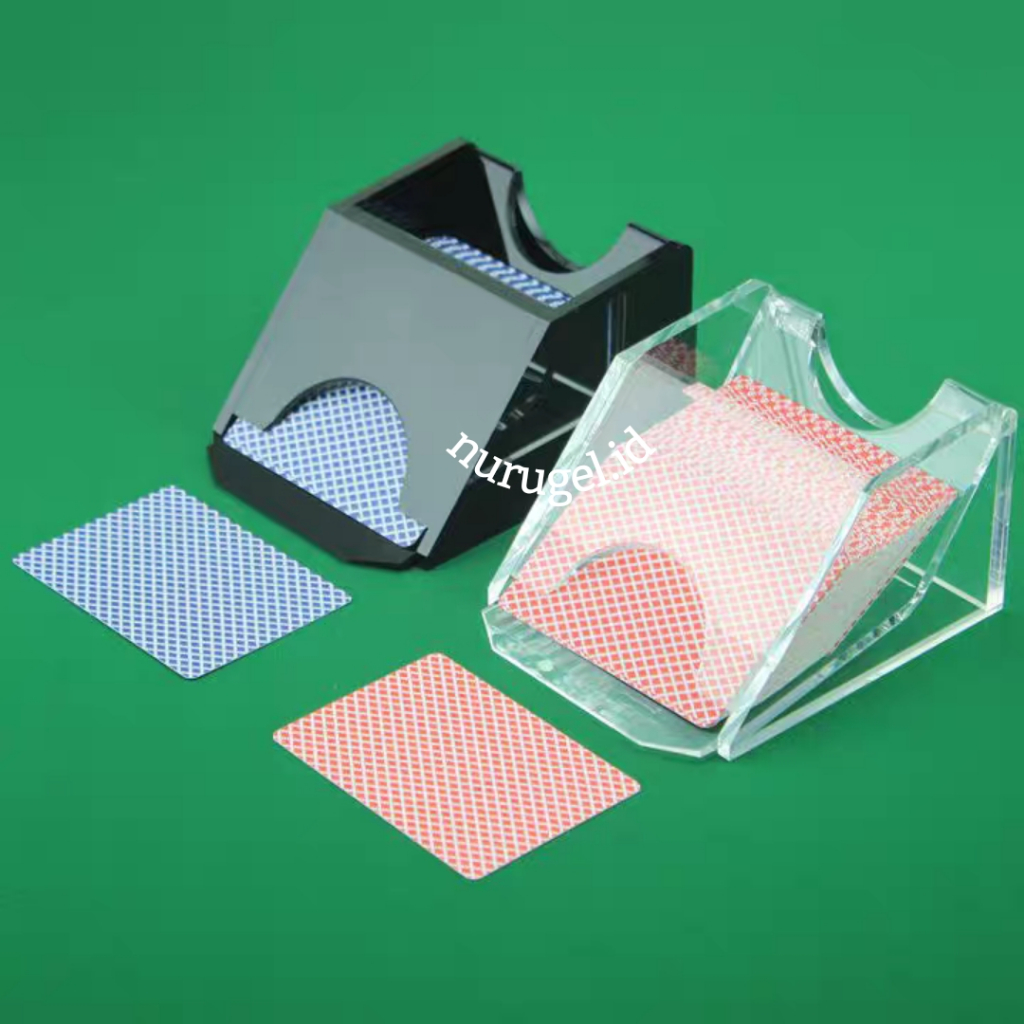 Jual Dealer Card Shoe Box 1 Deck Acrylic Baccarat Blackjack Poker ...