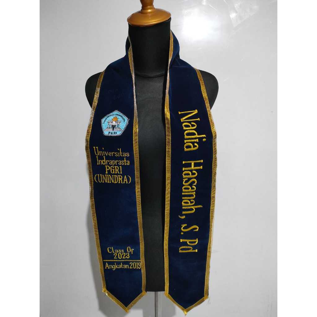 Jual selempang wisuda leher\kalung selempang wisuda selendang wisuda ...