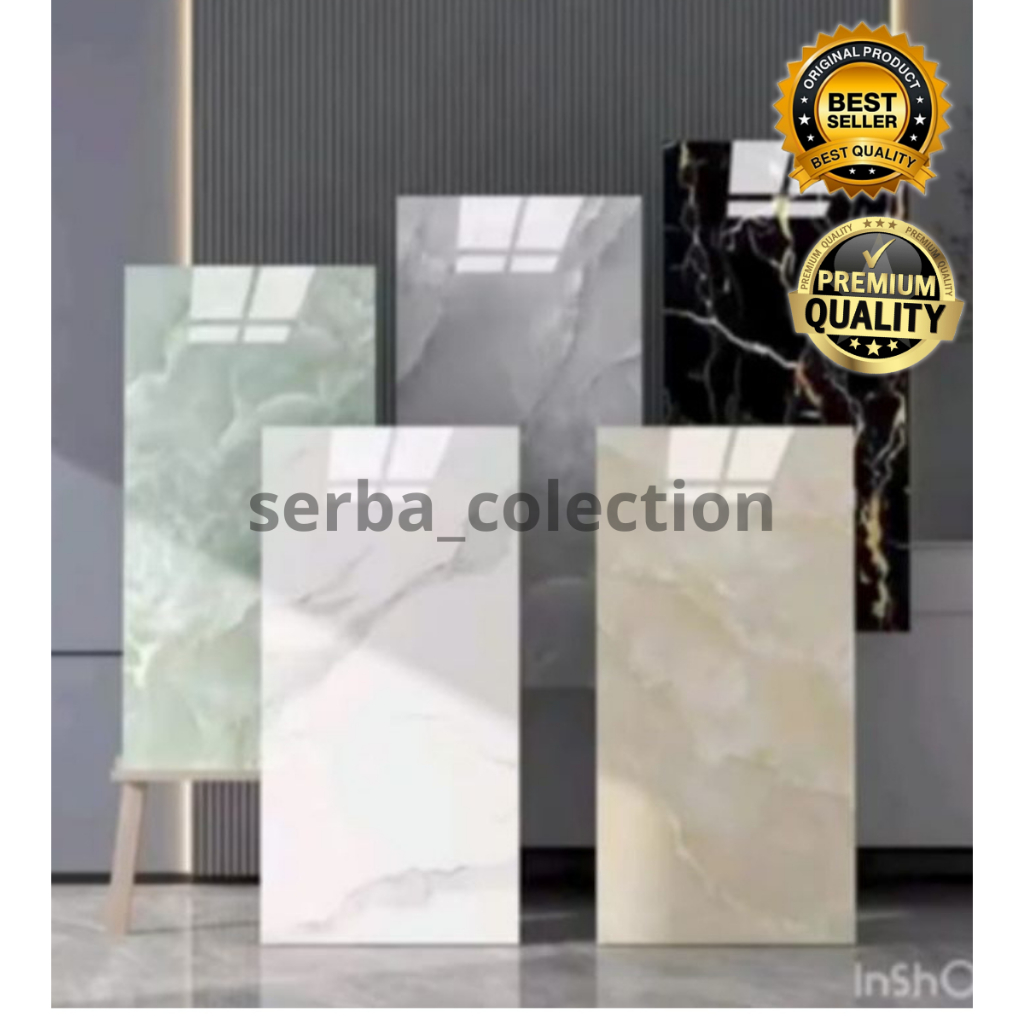 Jual Wallpaper dinding marble 60cmx30cm/Wallfoam marble/sticker marble ...