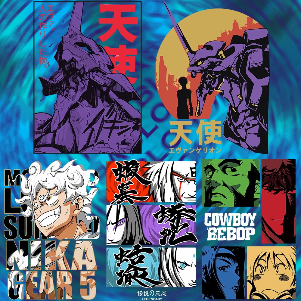 Jual SABLON DTF PRINTING UKURAN A3 ( 28CM - 29CM ) TEMA ANIME VOL 1 ...