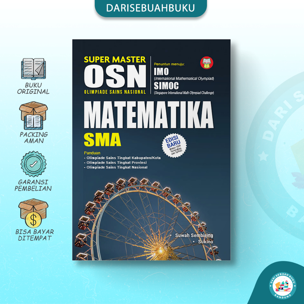 Jual Buku SUPER MASTER - OSN MATEMATIKA untuk SMA - Edisi TERBARU - Buku Latihan & Bank Soal ...