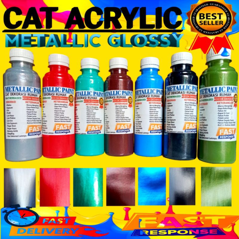 Jual Cat Dekorasi Rumah Cat Acrylic Metallic Cat Plafon / Gypsum / Grc ...