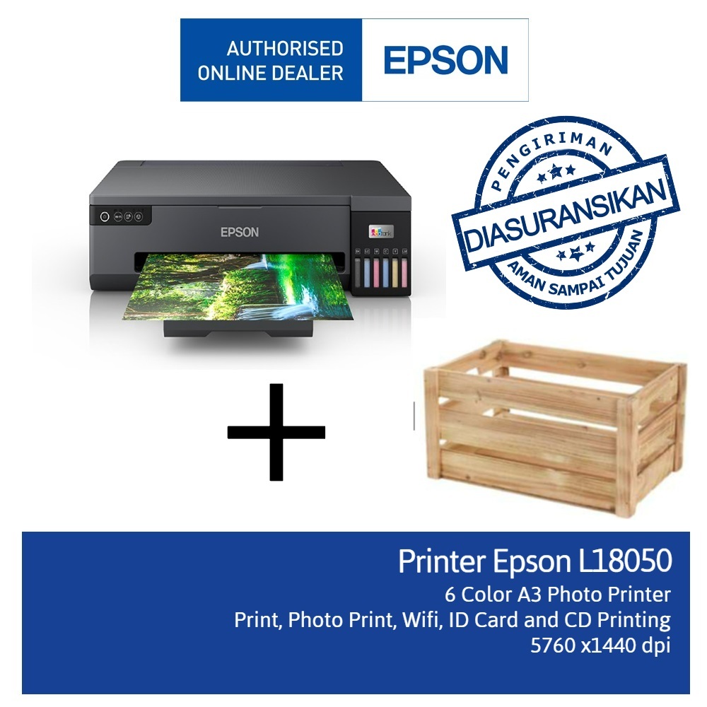 Jual Printer Epson L18050 Wi-Fi A3 Photo Ink Tank + Packing Kayu | Shopee Indonesia
