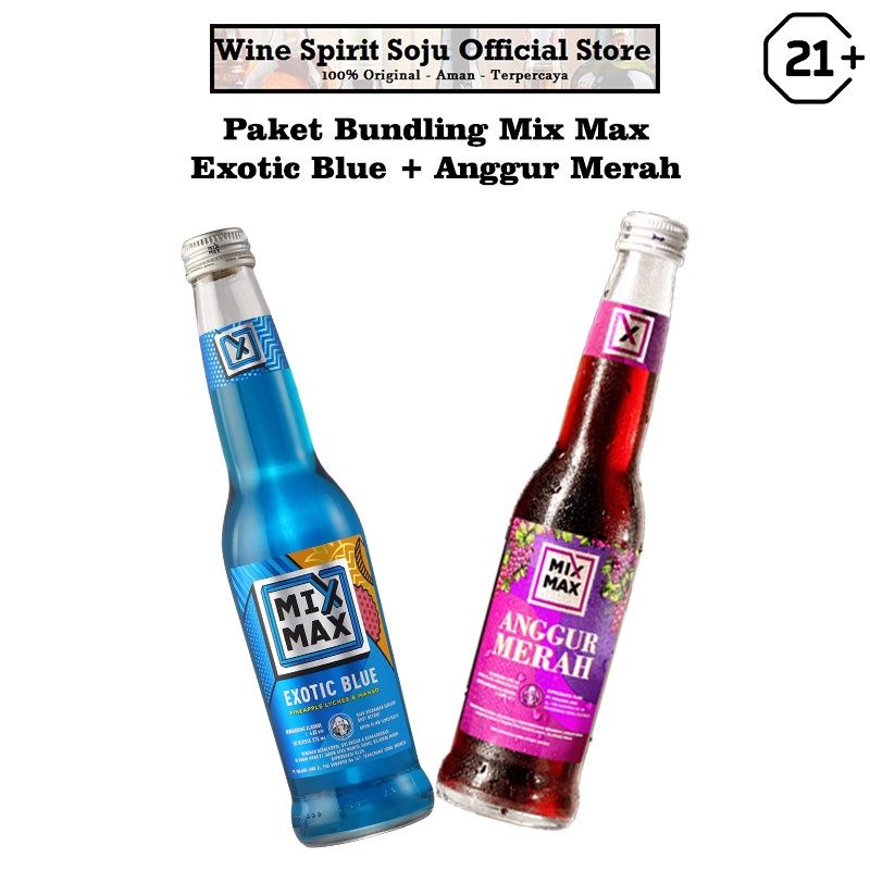 Jual Paket Bundling Mix Max Exotic Blue + Anggur Merah 275ml | Shopee ...