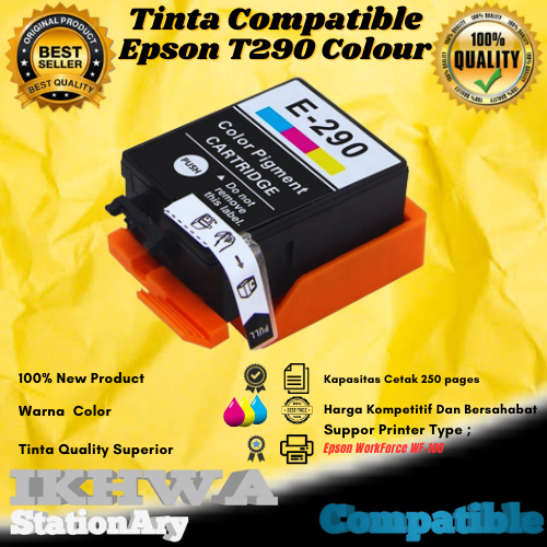 Jual Catridge Tinta Compatible Epson T289 Black & T290 Colour = WF100 ...