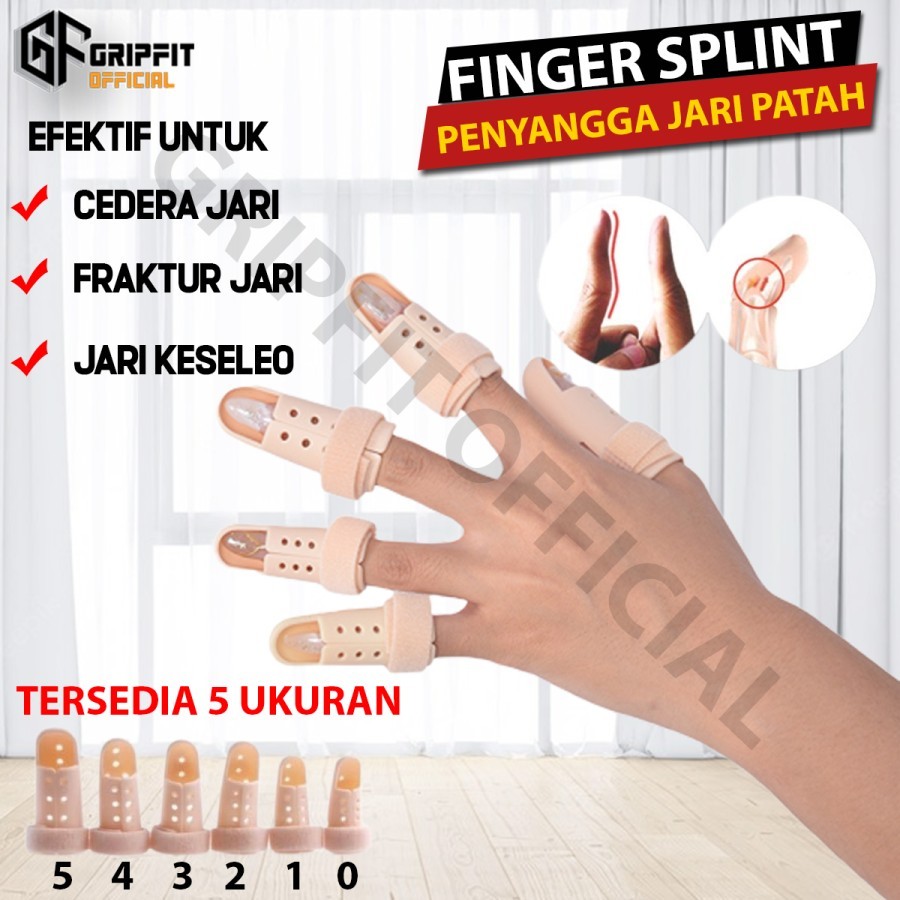 Jual Finger Splint / Penyangga Jari Patah /Trigger Finger Terapi ...