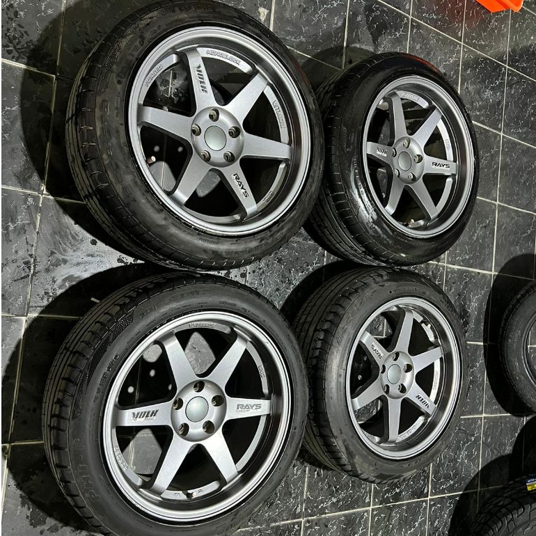 Jual Velg Mobil Model Jdm Volk Rays Ring18X8.5/9.5 Baut 5 Ban 225 50 ...