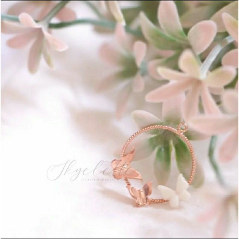 Jual SKYELETTE || Breastmilk Jewelry Kit Box | Butterfly Round Pendant ...