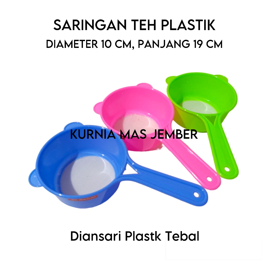 Jual Saringan Teh Diansari Besar 10 CM Saringan Teh Plastik Tebal ...