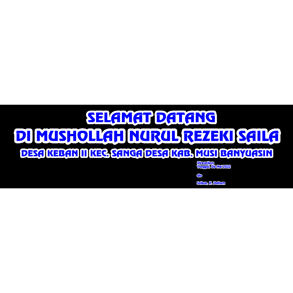 Jual Hiasan Dinding Selamat Datang Ukuran 150cm x 50cm Akrilik Menyala ...