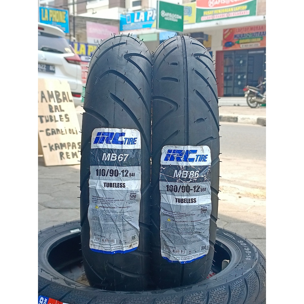 Jual Sepasang Ban motor IRC ukuran 100/90 & 110/90 ring 12 UNTUK MOTOR SCOOPY | Shopee Indonesia