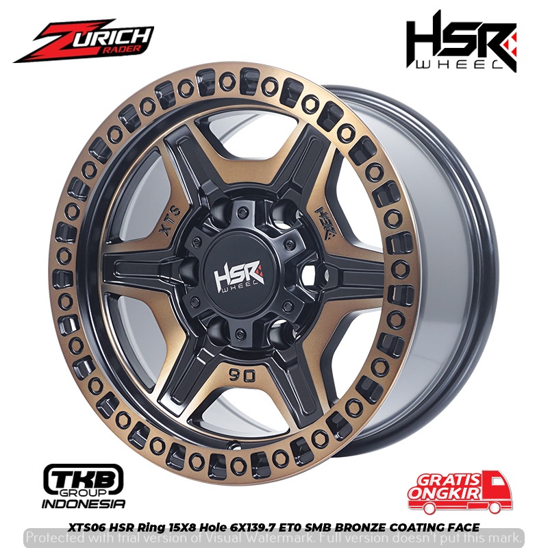 Jual VELG OFFROAD HARDTOP, TERANO, GRAND PANTHER HSR XTS 06 R15X8 PCD ...