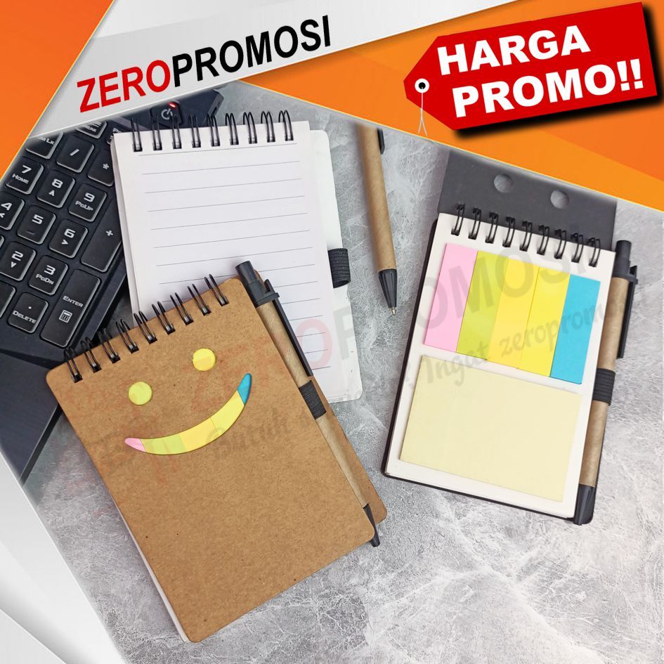 Jual Souvenir Memo Smile 906 - Blocknote Promosi | Shopee Indonesia