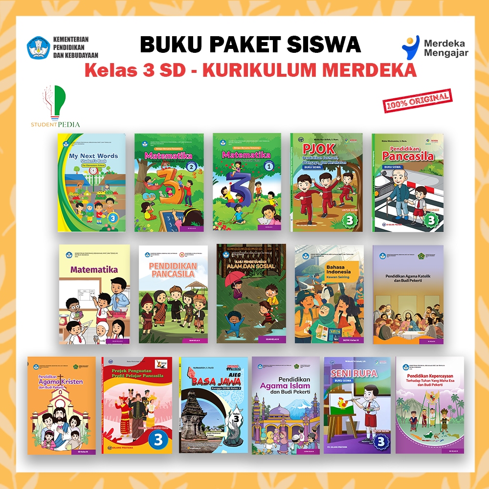 Jual Student Pedia - Buku Paket Siswa Untuk Kelas 3 SD/MI - KURKULUM ...