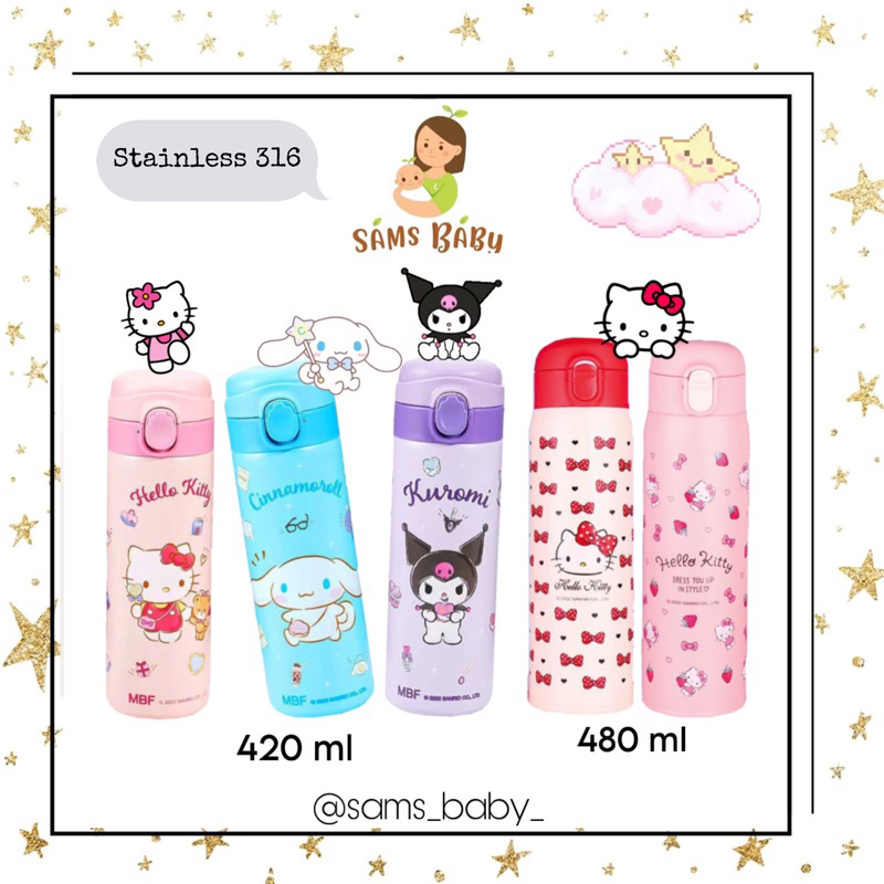 Jual SANRIO TERMOS ANAK HELLO KITTY KUROMI CINNAMOROLL / Botol Minum ...