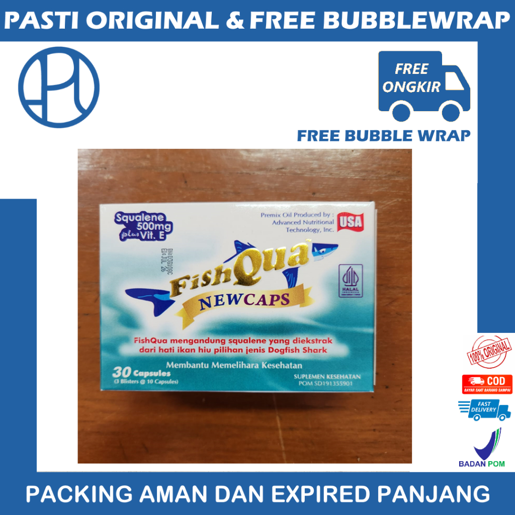 Jual FISHQUA NEW CAPS BOX 30 CAPSULES | Shopee Indonesia