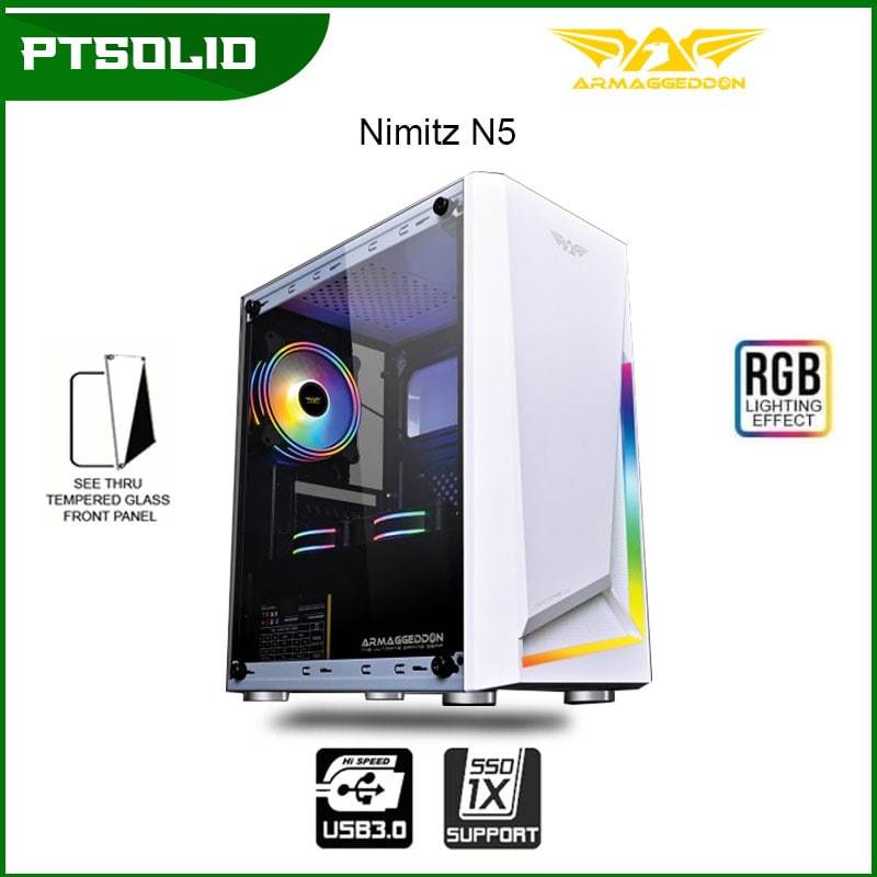 Jual Case Gaming Armaggeddon Nimitz N5 Aurora - Micro ATX | Shopee ...