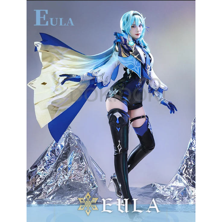 Jual Eula Cosplay Costume Game Genshin Impact Cosplay Dokidoki Sr Game