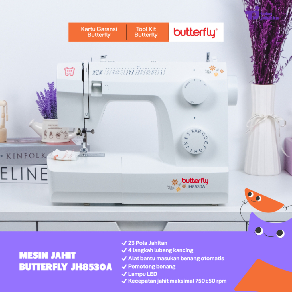 Jual Mesin Jahit Portable Butterfly JH8530A | Mesin Jahit Portable ...
