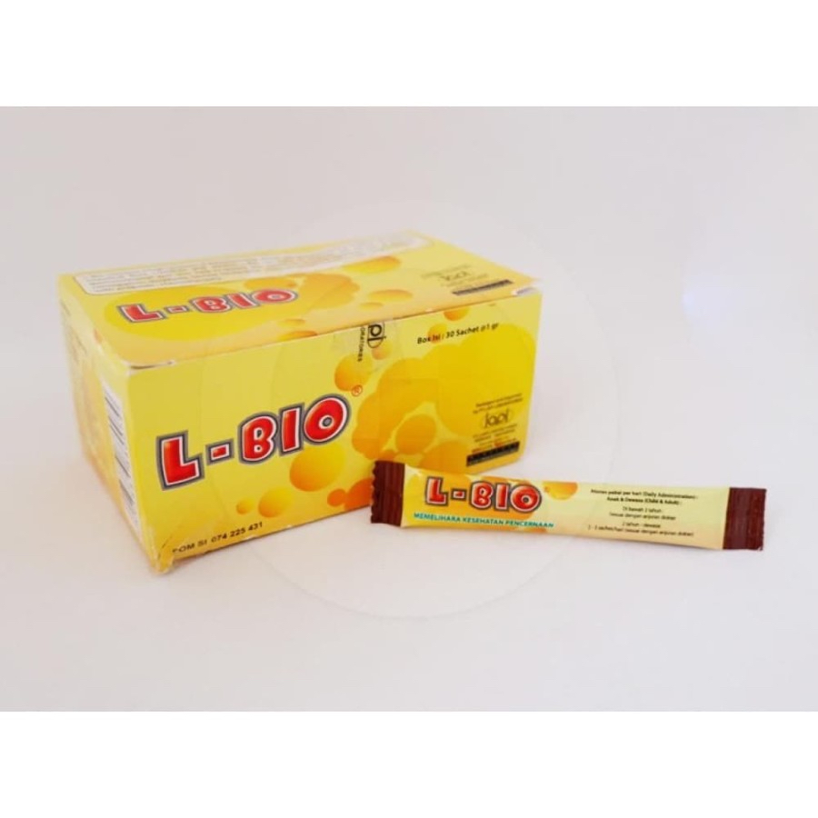 Jual L-Bio Sachet Suplemen Probiotik Lactobacillus Acidophilus 1 Box ...