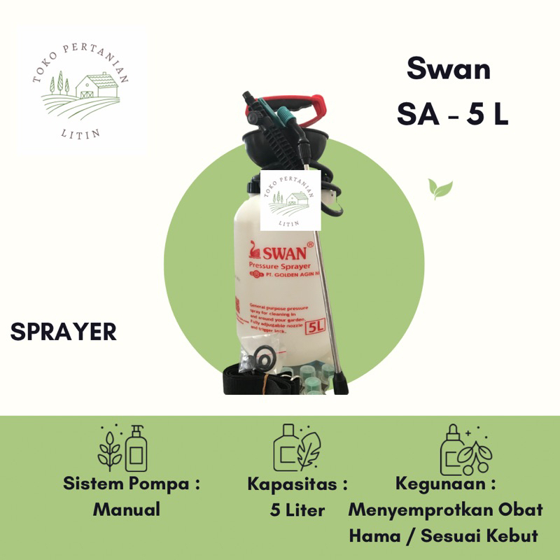 Jual Swan (SA-5L) - Alat Semprot / Tangki Sprayer Swan Manual Kapasitas ...
