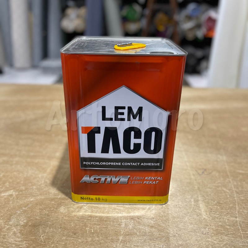 Jual Lem Taco Active / Lem HPL Vinyl Blek 10kg (Lem Kuning Serbaguna) | Shopee Indonesia