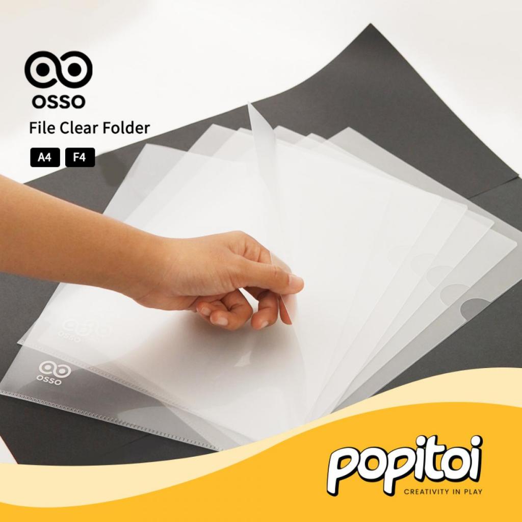 Jual OSSO L Shape File Clear Folder Map Dokumen Transparan Bening ...