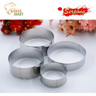 Jual Ring Cutter Bulat Stainless/ Cetakan Kue/ Cetakan Roti/ Cetakan ...