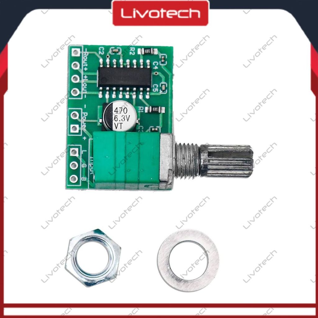 Jual PAM8403 Digital Power Amplifier 2X3W Mini 5V XTW8403 Potensio ...