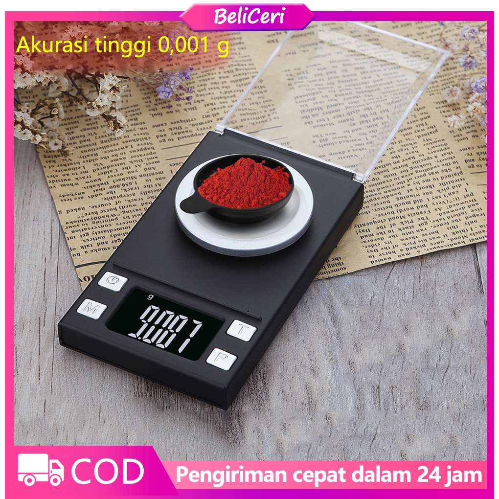 Jual High-Precision Akurasi 0.001 Gram Timbangan Digital Perhiasan Emas Mini Pocket Scale ...