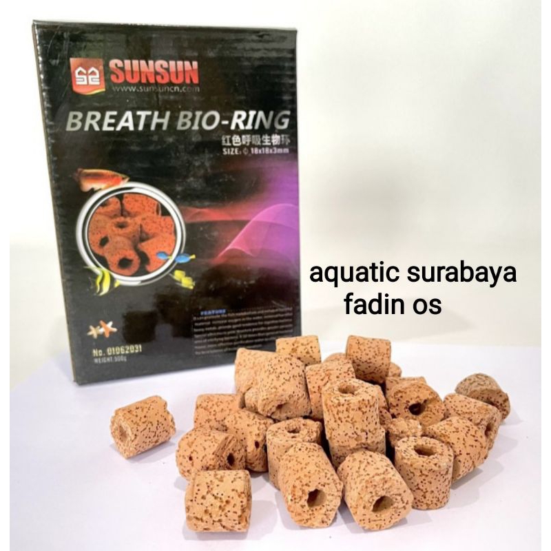Jual SUNSUN BREATH BIORING BIO RING 500 GR RUMAH BAKTERI FILTER ...