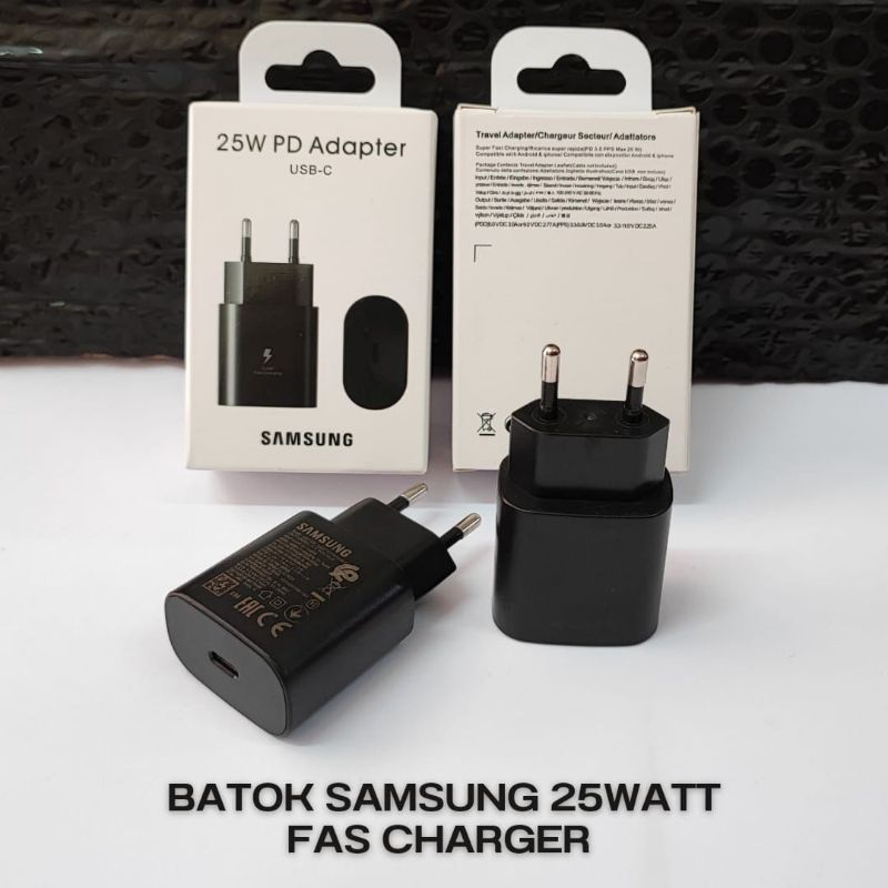 Jual Adapter cas samsung 25w fast charging/ Kepala casan samsung 25w ...