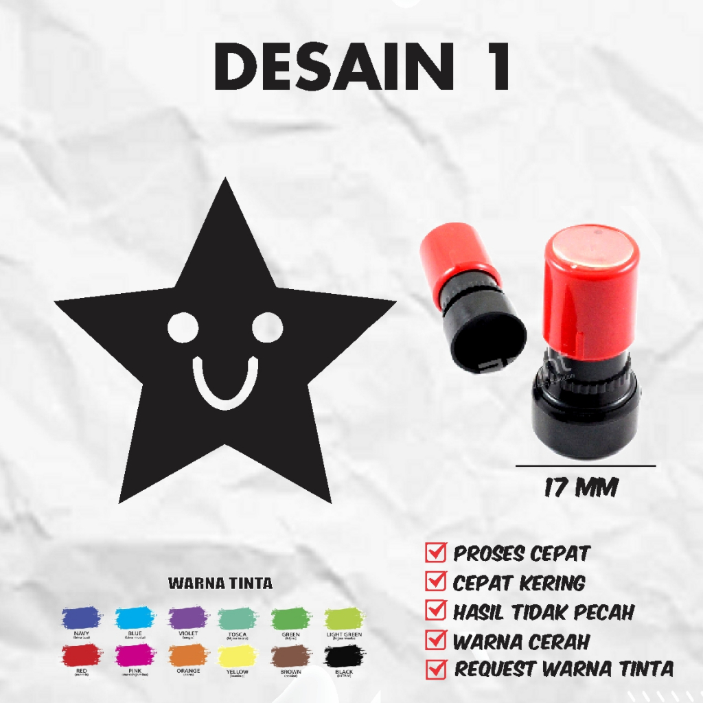 Jual Stempel Nilai Guru TK SD MI PAUD / Stempel Bintang / Stempel ...